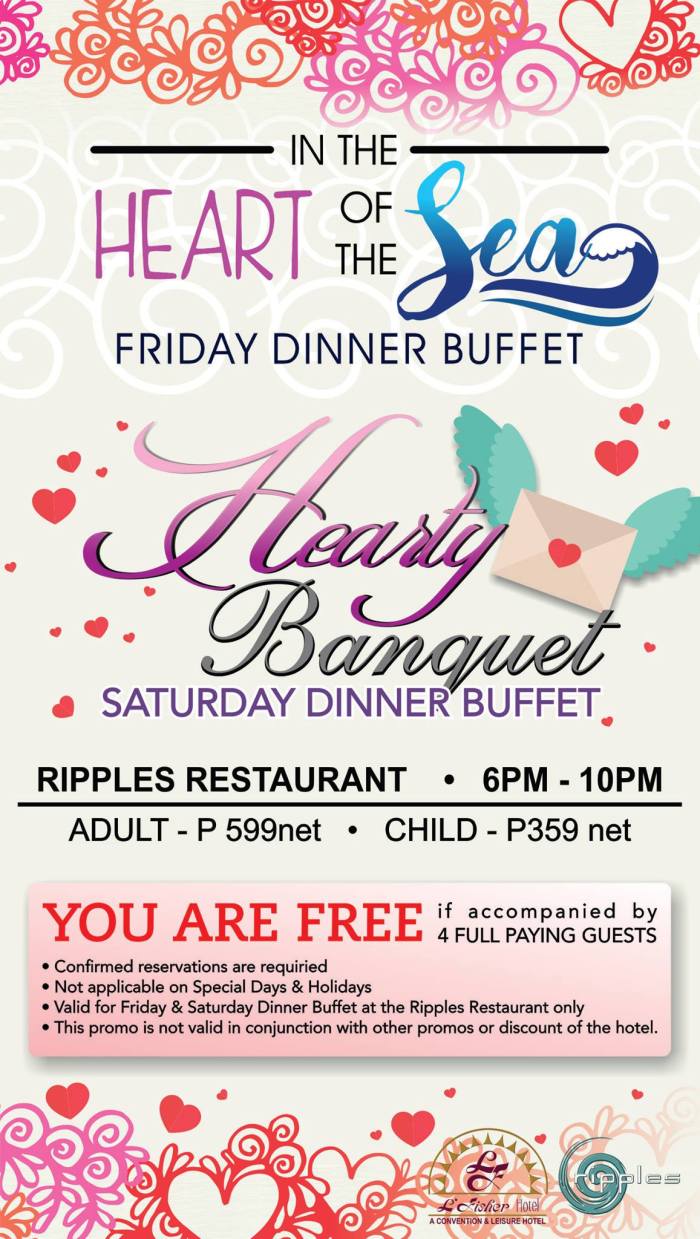 Saturday Buffet at L’Fisher’s Ripples Restaurant – The Bacolod Food Hunters